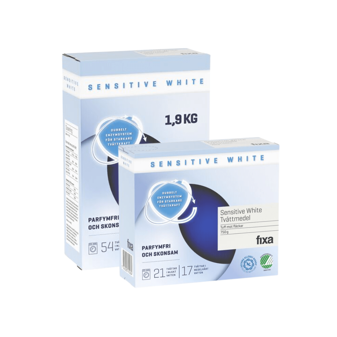 Tvättmedel sensitive white - Astma- och Allergiförbundet