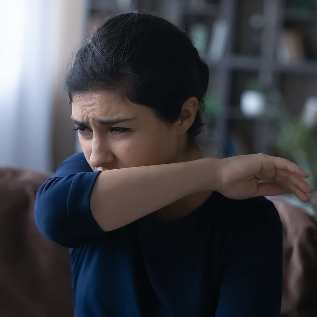 Patienter med postcovid söker för besvär med kronisk hosta